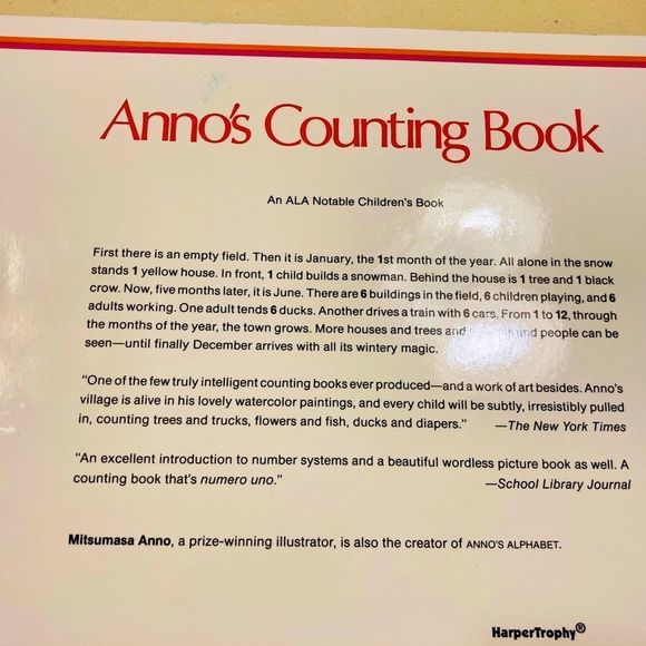 Harper Colins | Other | Annos Counting Book Big Book | Poshmark